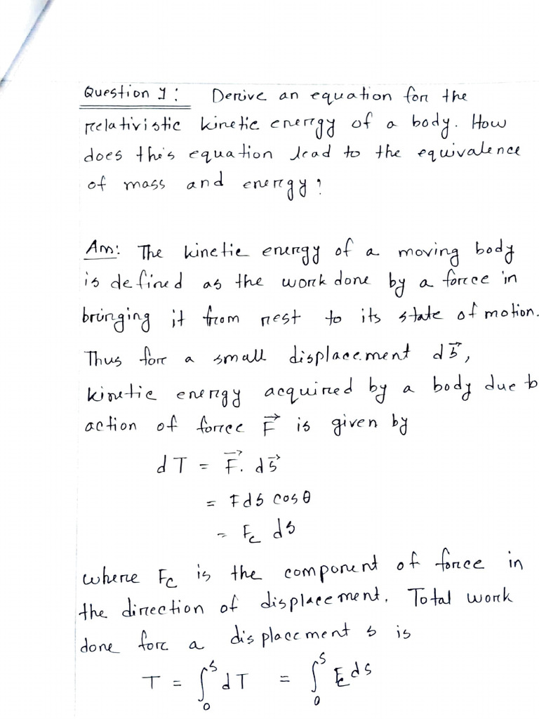 Assignment of Relativity | PDF