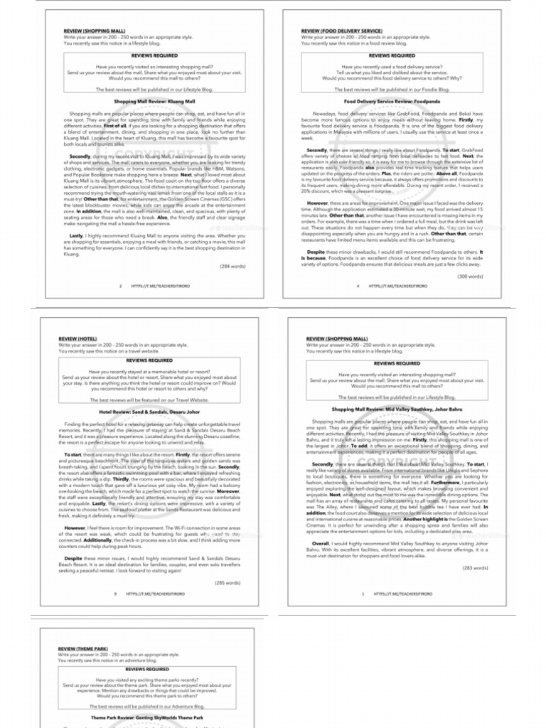 Essay Example SPM | PDF