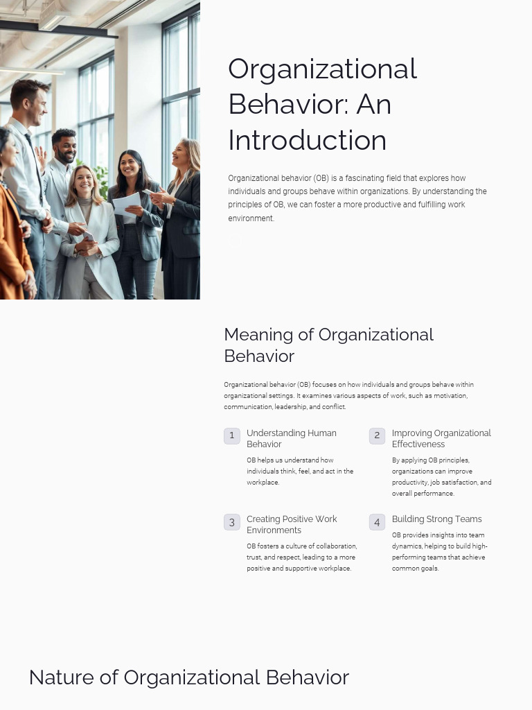 Understanding Organizational Behavior | PDF | Organizational Behavior ...