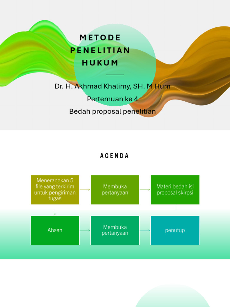 2 MPH Membedah Isi Draft Proposal Skripsi, Tesis Dan Disertasi | PDF