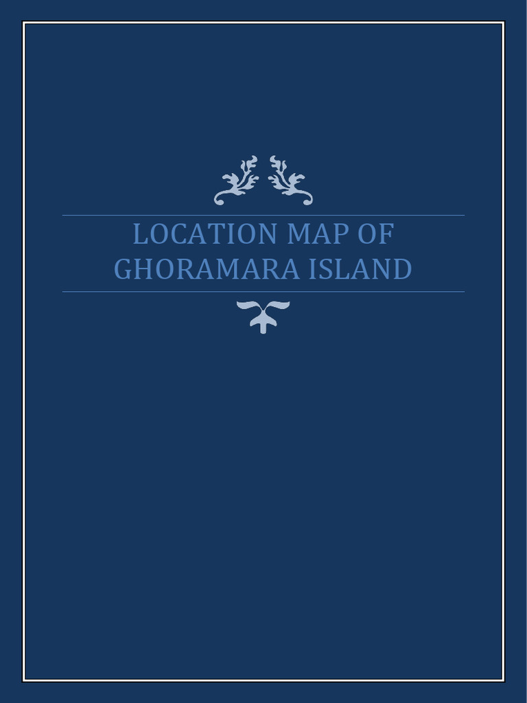 LOCATION MAP OF GHORAMARA ISLAN1 | PDF