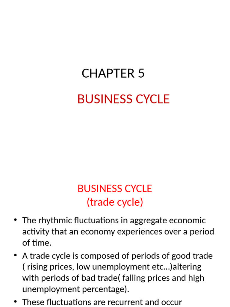 Chapter 5 Business Cycle | PDF | Business Cycle | Recession