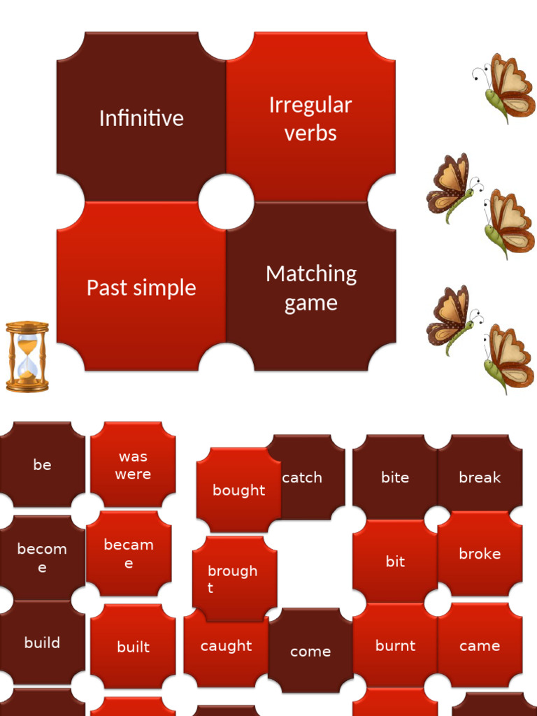 Irregular Verbs Matching Game | PDF