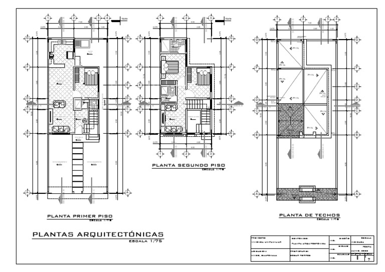 Plano de Techos - Vivienda Unifamiliar | PDF