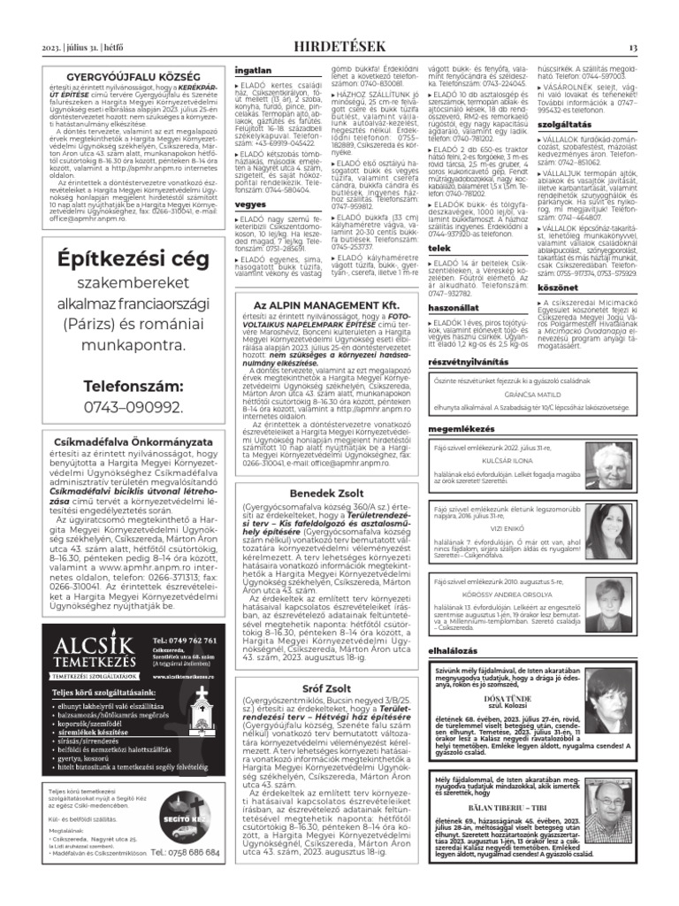 Anunt_Harghita_Nepe | PDF