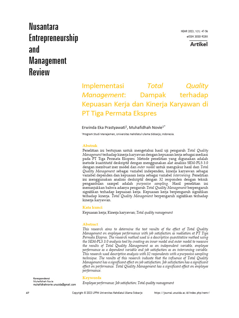 implementasi-total-quality-management-dampak-terhadap-kepuasan-kerja-dan-kinerja-karyawan-di-pt ...