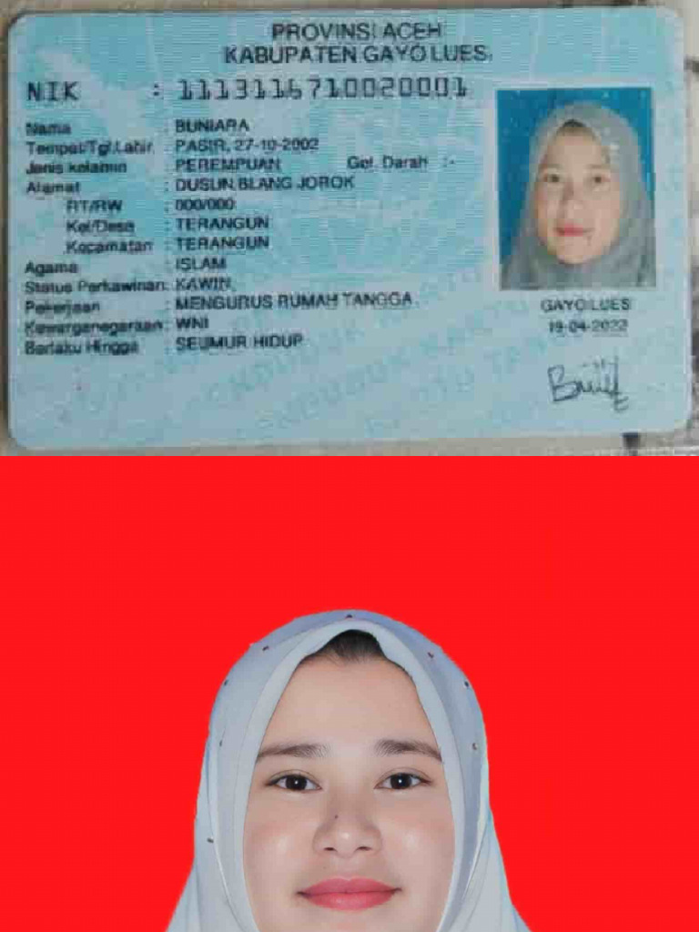 KTP Dan Pas Poto Buniara | PDF