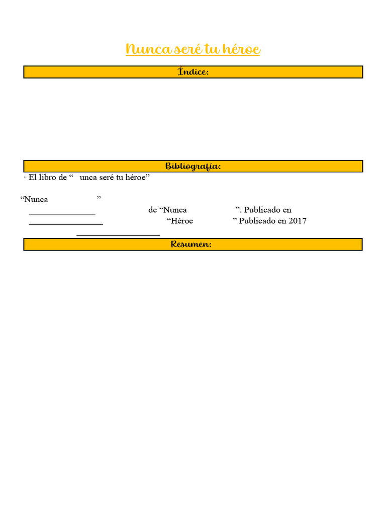 Nunca Sere Tu Heroe | PDF