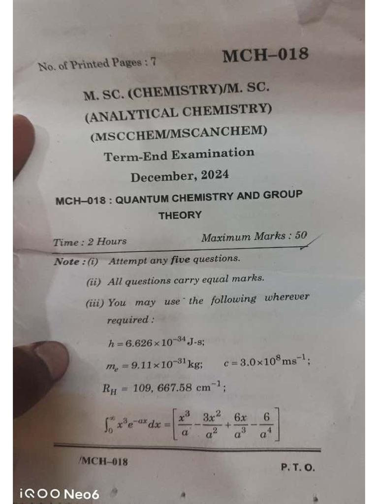 MCH-18 (Dec-2024) | PDF