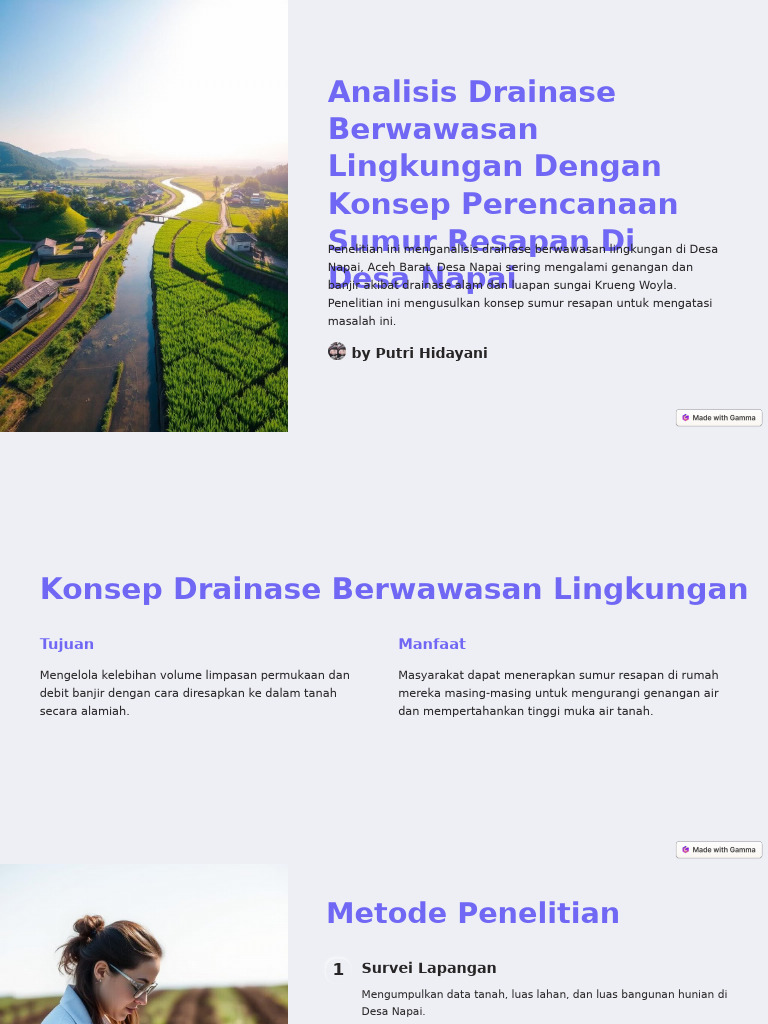 Analisis Drainase Berwawasan Lingkungan Dengan Konsep Perencanaan Sumur ...