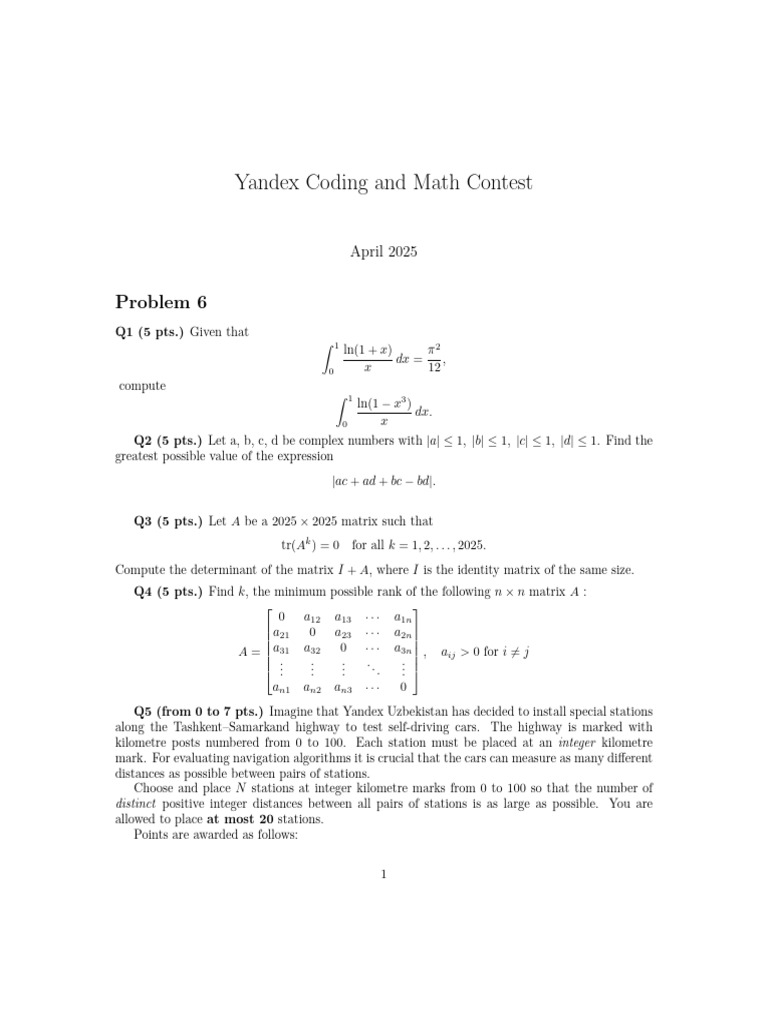 Problem 6 | PDF | Applied Mathematics | Computer Science