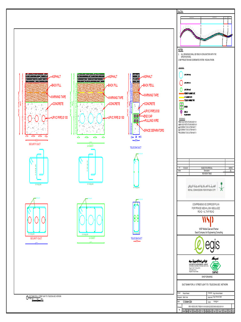 Road Structure and Duct Bank Design | PDF