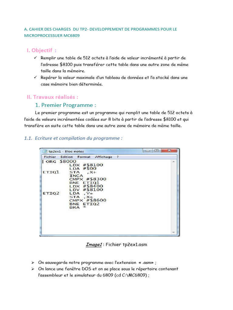 Développement de programmes MC6809 | PDF | Programmation | Programme ...