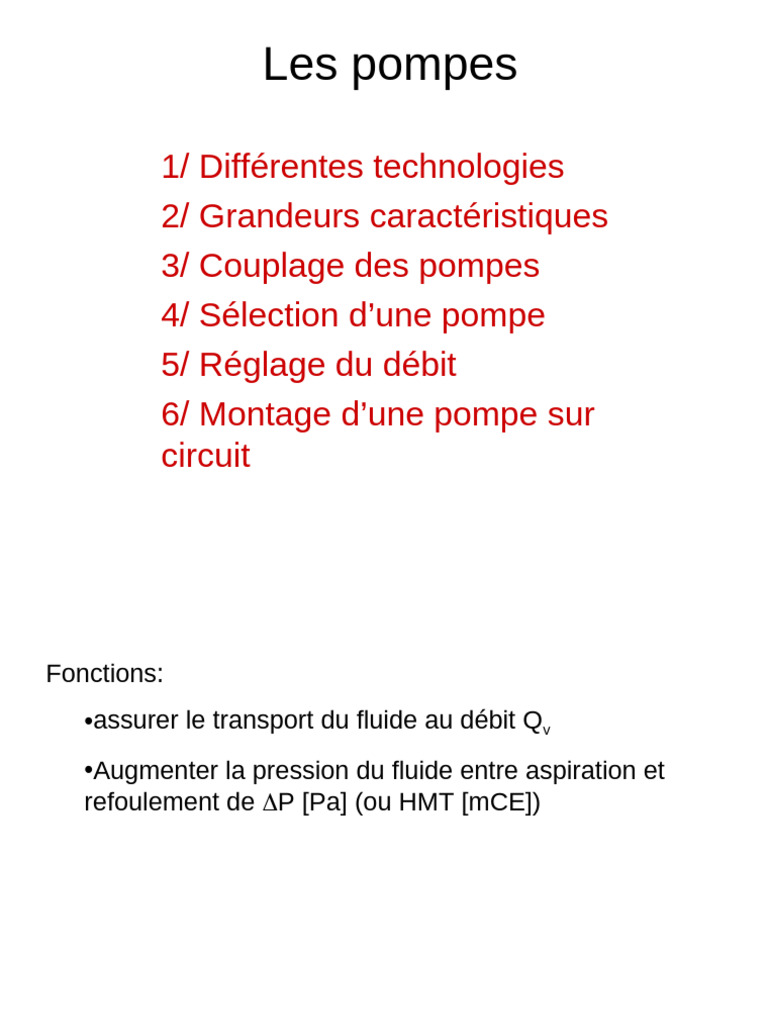 CH4_Pompes_part1 | PDF | Pompe | Machine