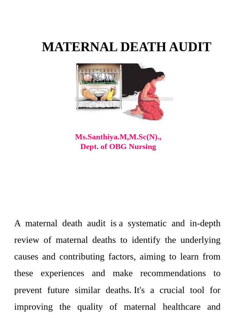 Maternal Death Audit Final | PDF