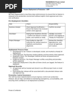 Deployment Plan Template Overview | PDF