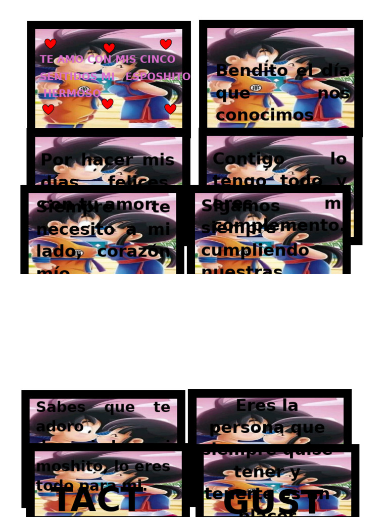 Te Amo Con Mis Cinco | PDF