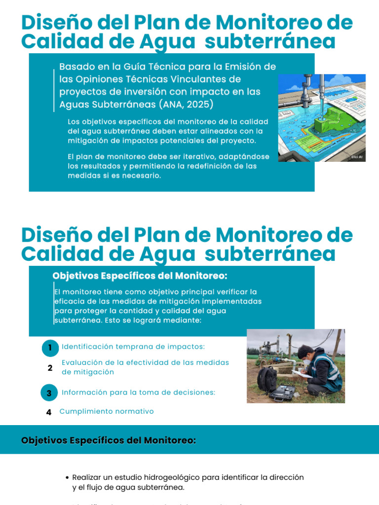 Monitoreo Calidad de Agua Subterranea en Costa P2 | PDF | Agua subterránea | Agua