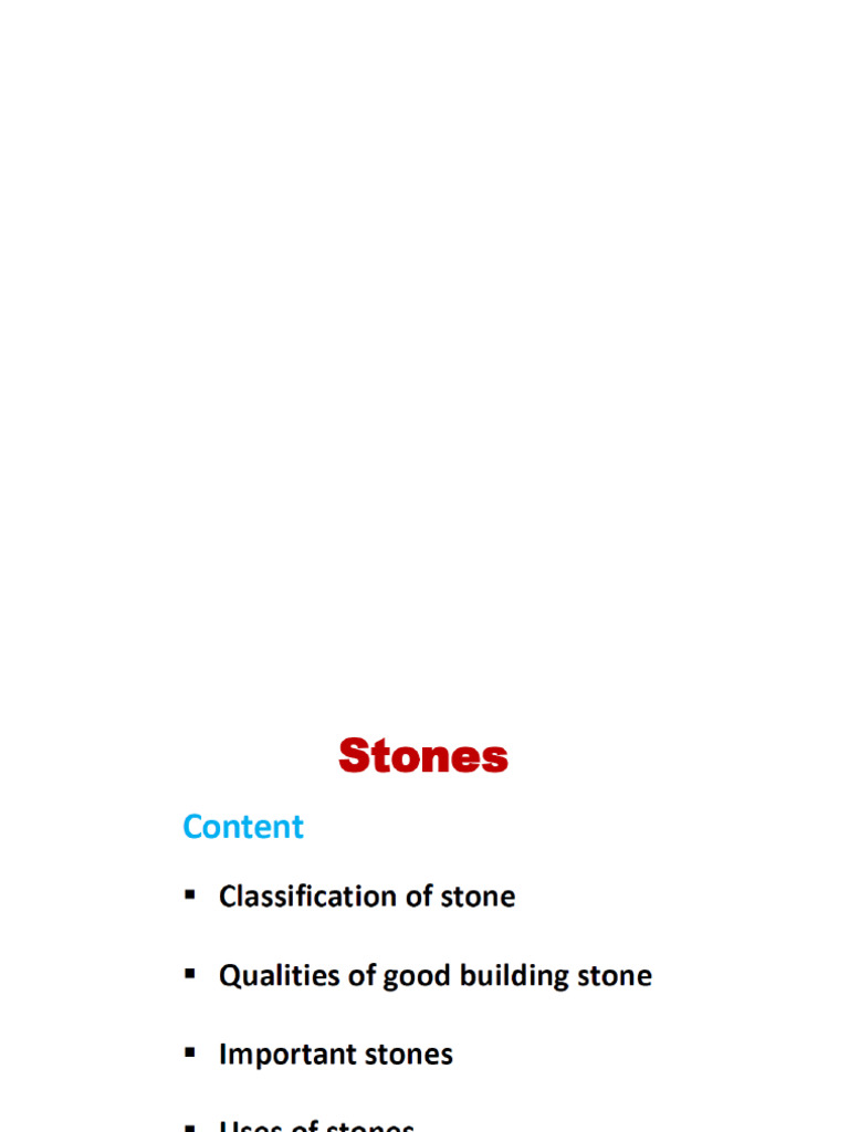 Unit 3 Stones | PDF