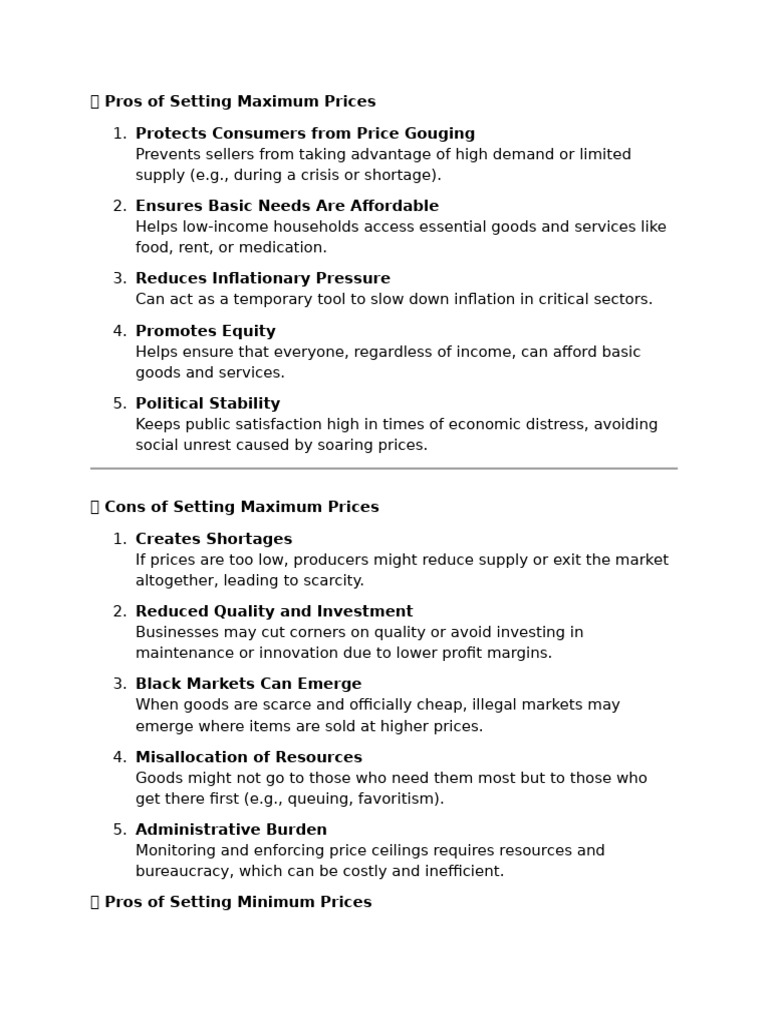 economics pros and cons | PDF | Gross Domestic Product | Monopoly