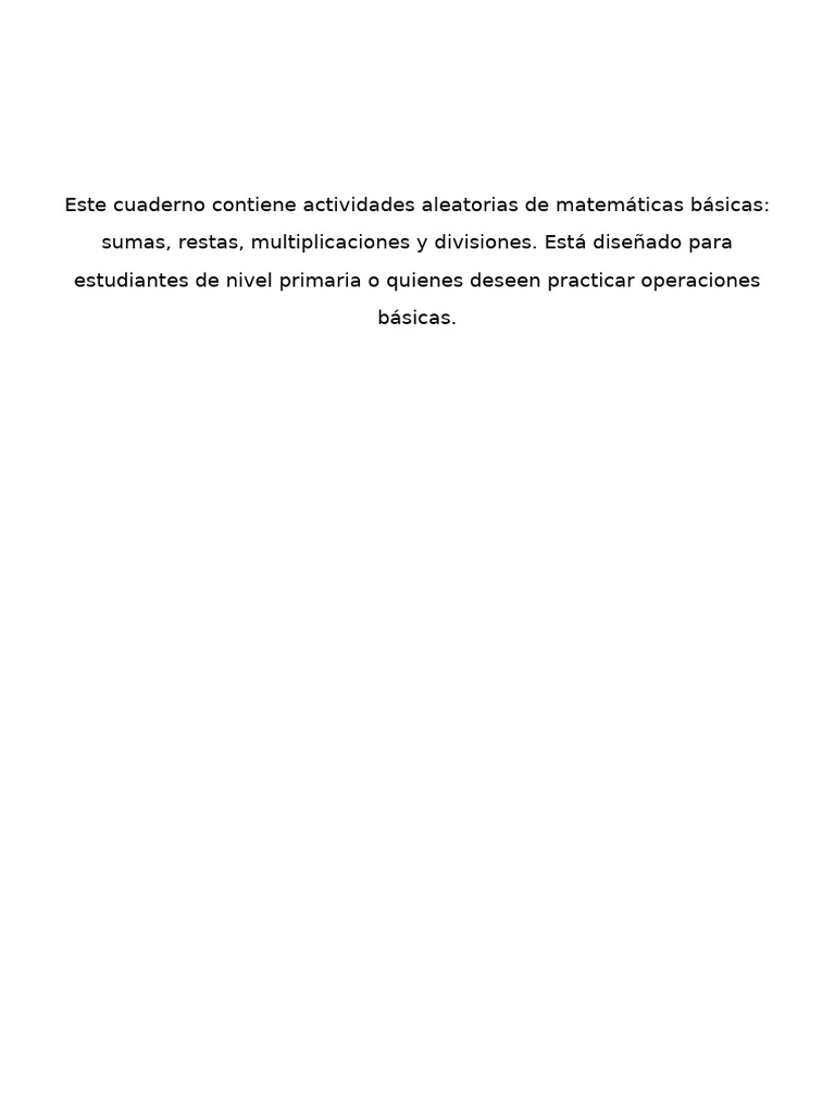 Atividades de Matemática para Primária | PDF