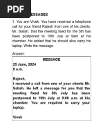 Message Writing G5 | PDF