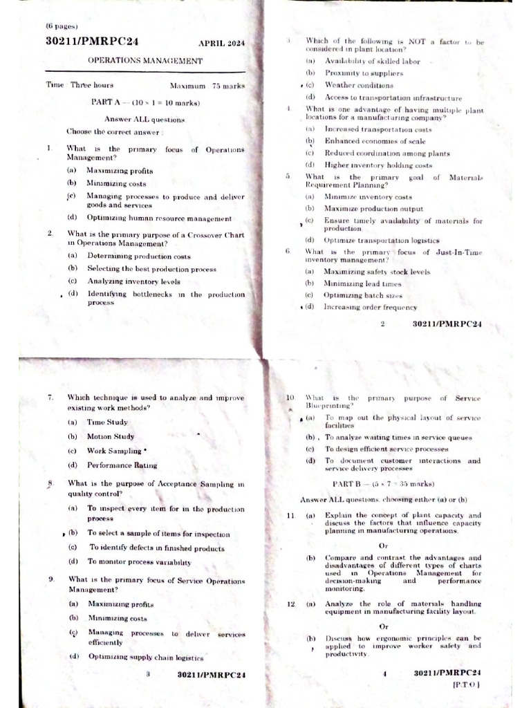 MBA 2 Semester Questions(1) | PDF