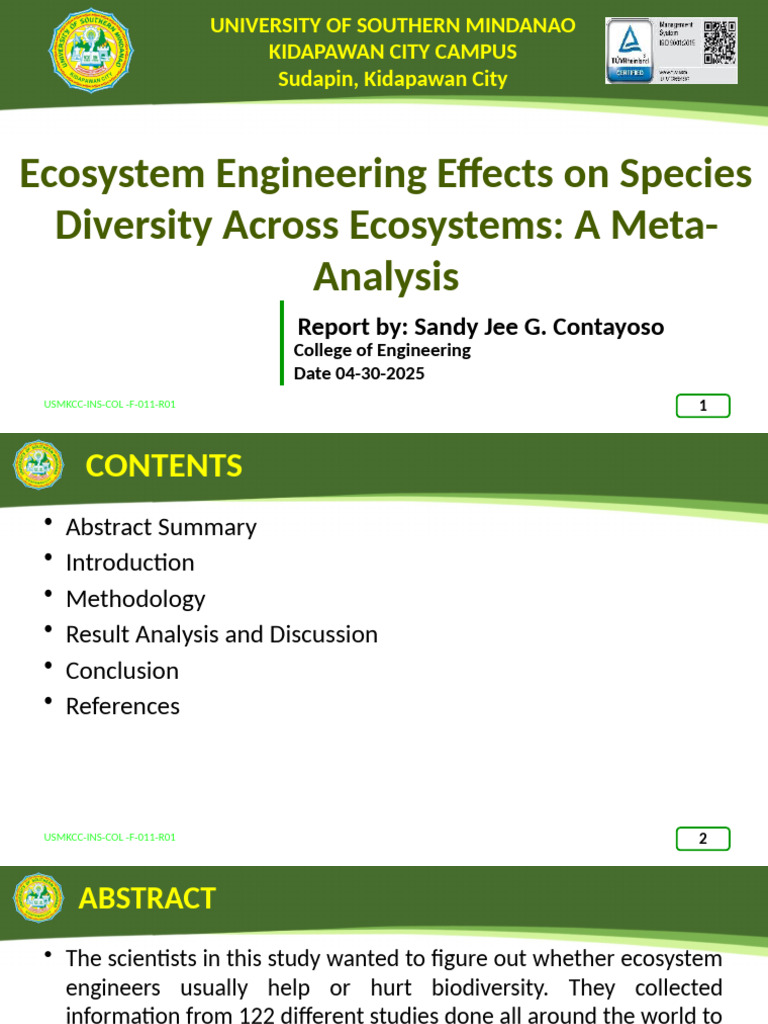 Report Sa Envi Sci Nga Individual (1) | PDF | Ecosystem | Biodiversity