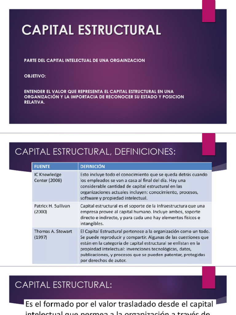 Capital Estructural | PDF | Capital (economía) | Business