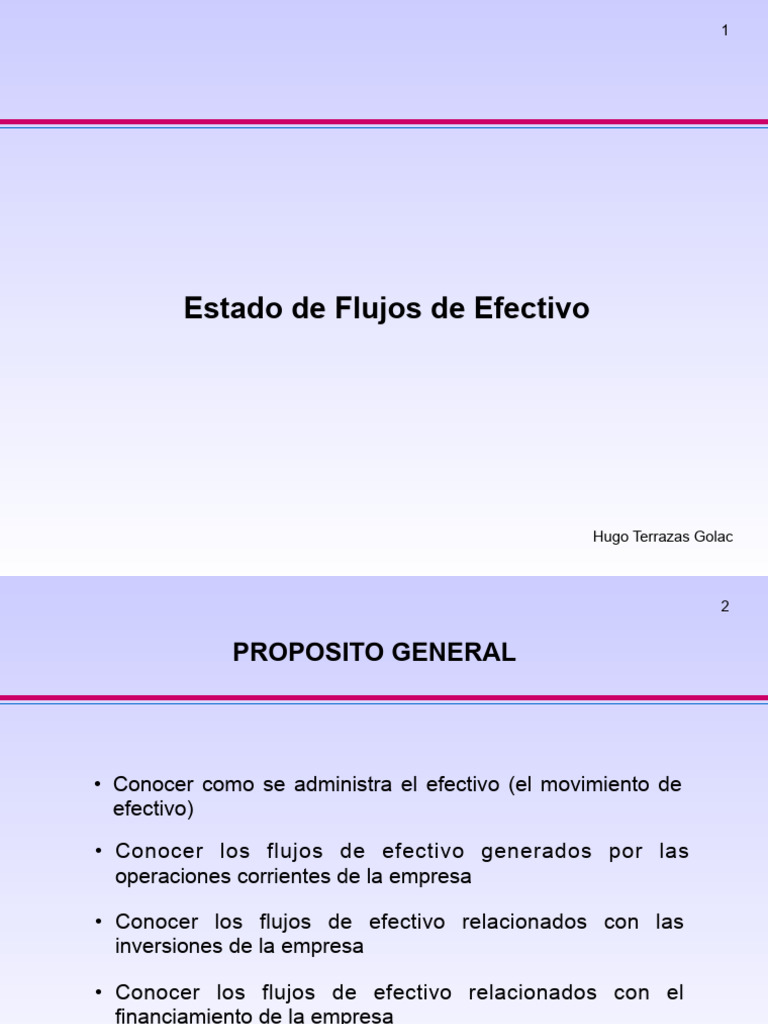 03 - Estado de Flujos de Efectivo | PDF | Dinero | Economias