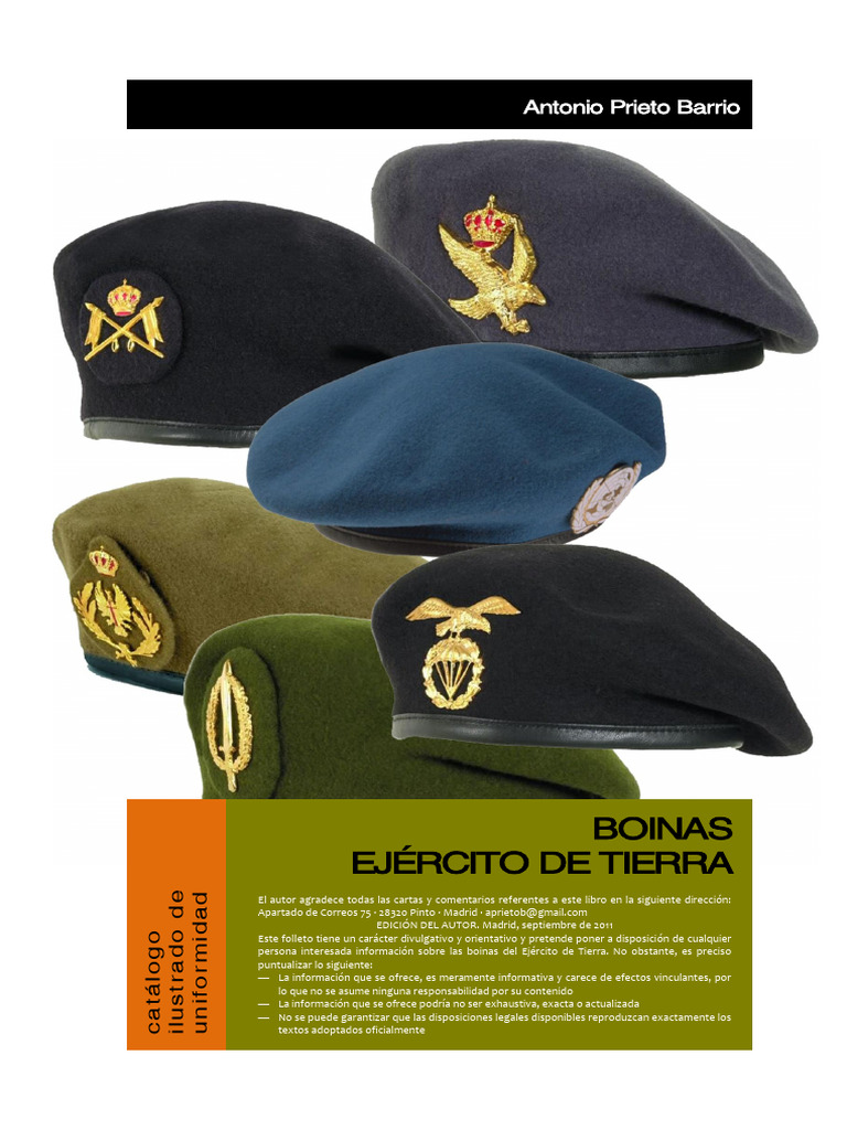 Catálogo de Boinas del Ejército Español | PDF
