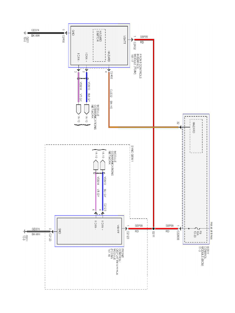 2013 Taurus Audio-Nav Cell - Wiring Diagram | PDF