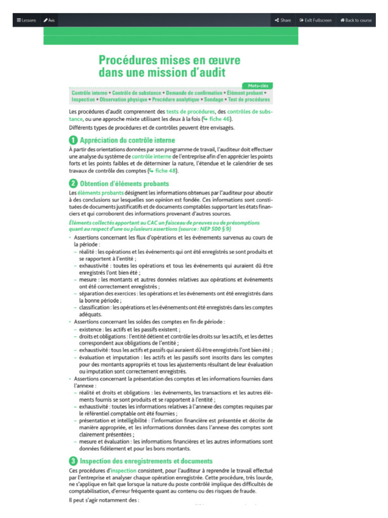 Demarche Generale D'audit Part2 | PDF