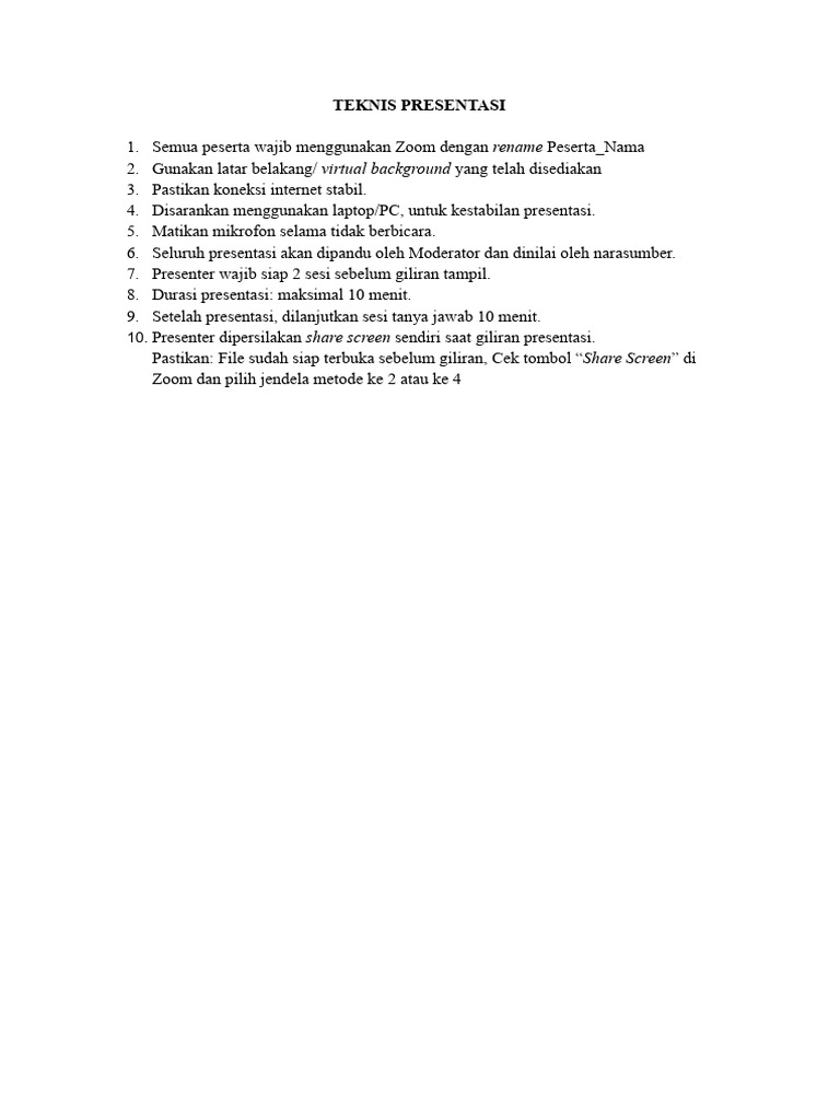 Teknis Presentasi | PDF