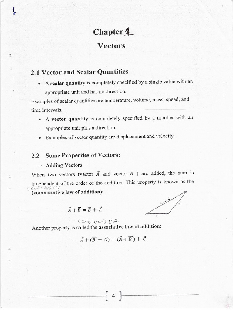 Vectors Chapter 1 | PDF