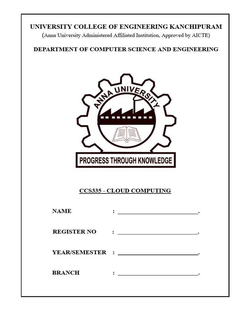 CLOUD COMPUTING LAB RECORD | PDF | Apache Hadoop | Virtual Machine