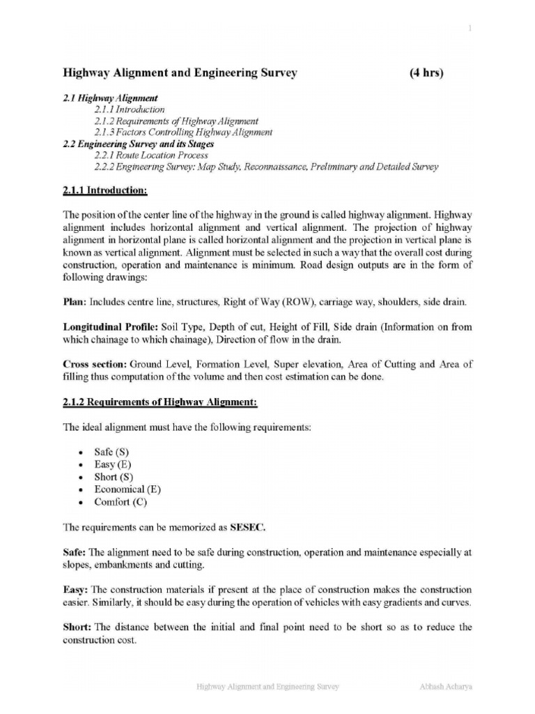 Highway_Alignment_ | PDF