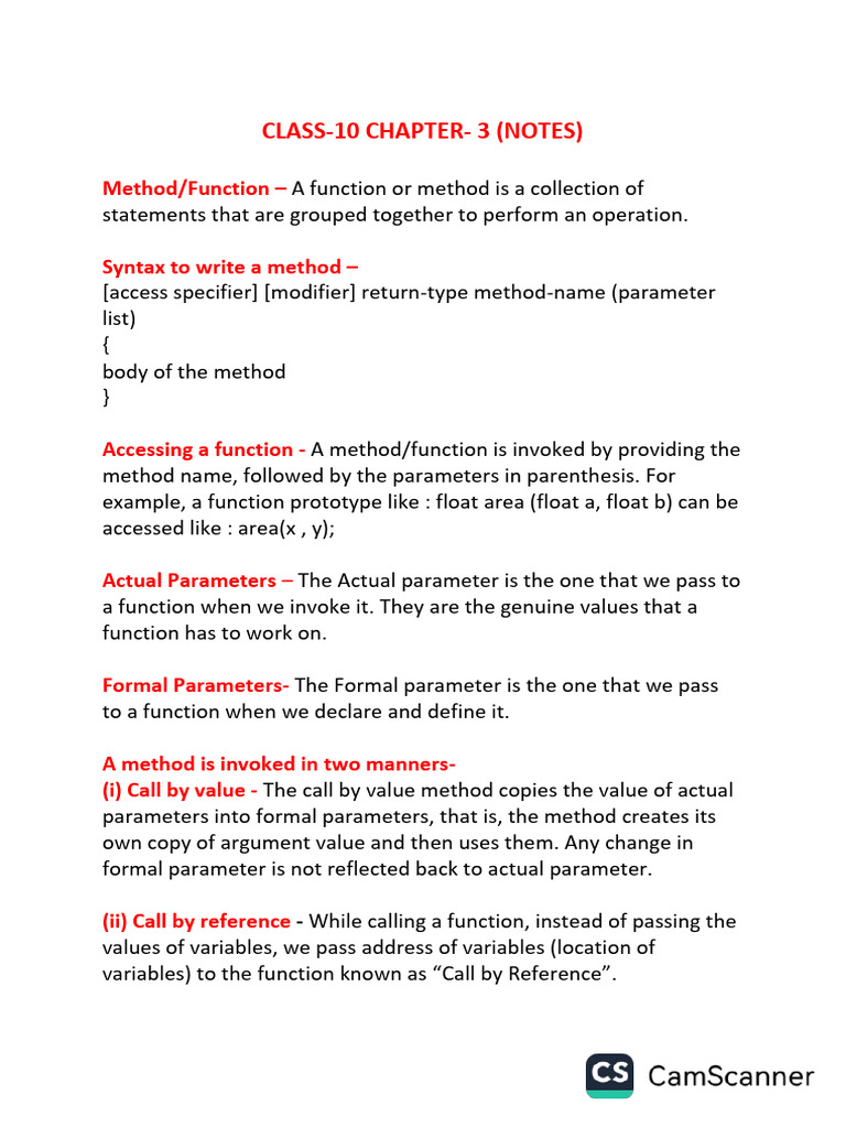 Class 10 Computer Chapter 3 Notes | PDF