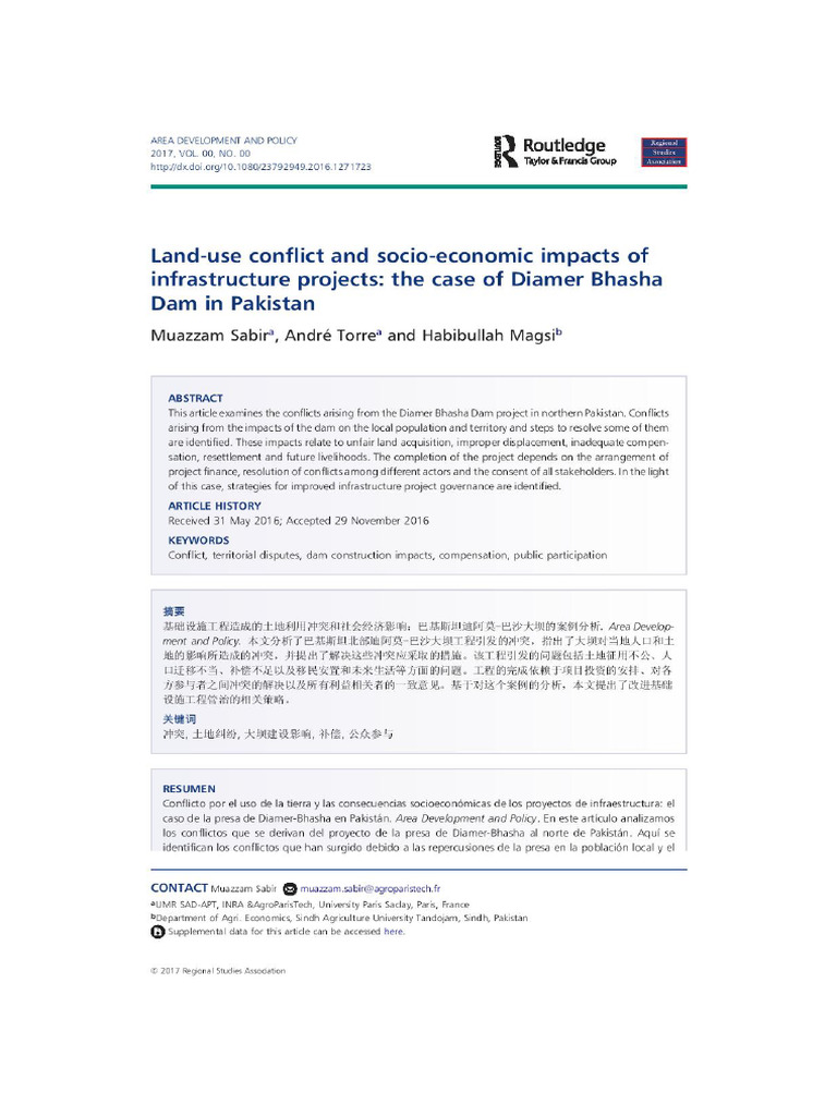 Land Use Conflict and Socio Economic Impacts of Infrastructure Projects ...