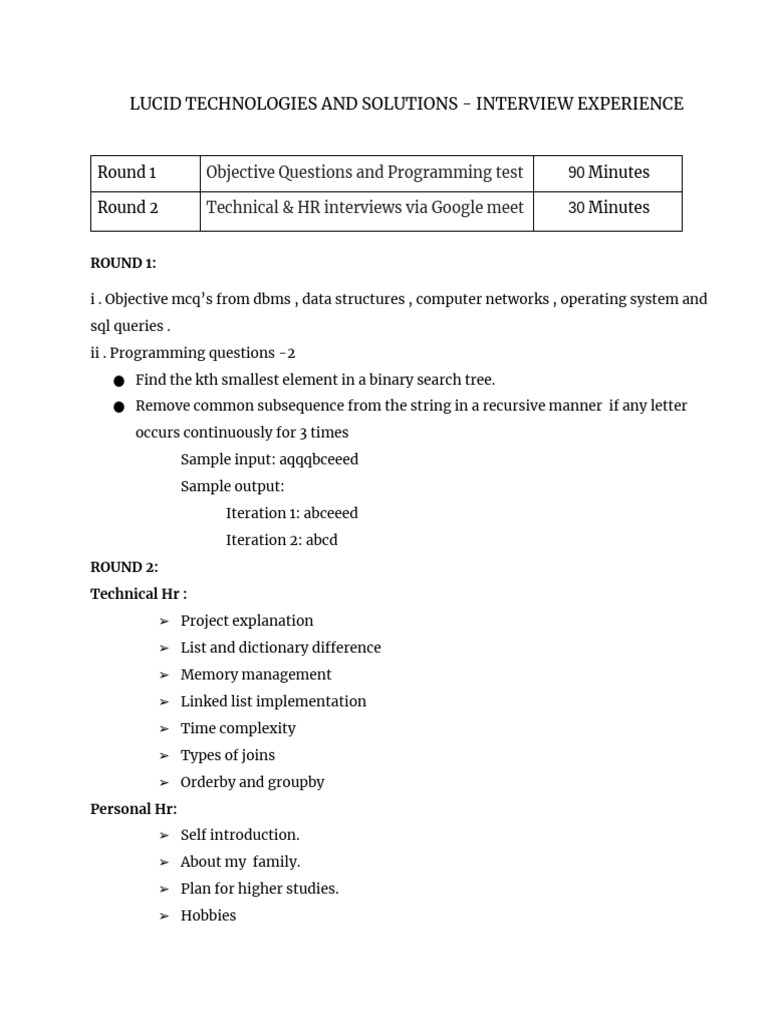 Lucid Technologies and Solutions | PDF