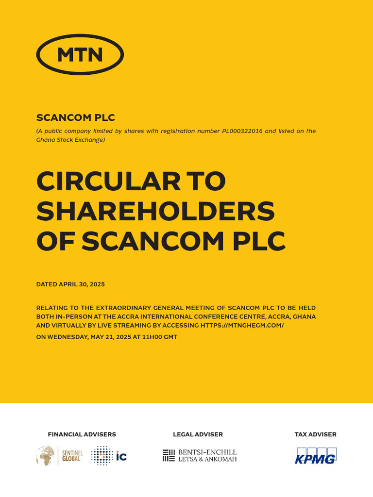 Circular To - Shareholders | PDF | Mergers And Acquisitions | Interest