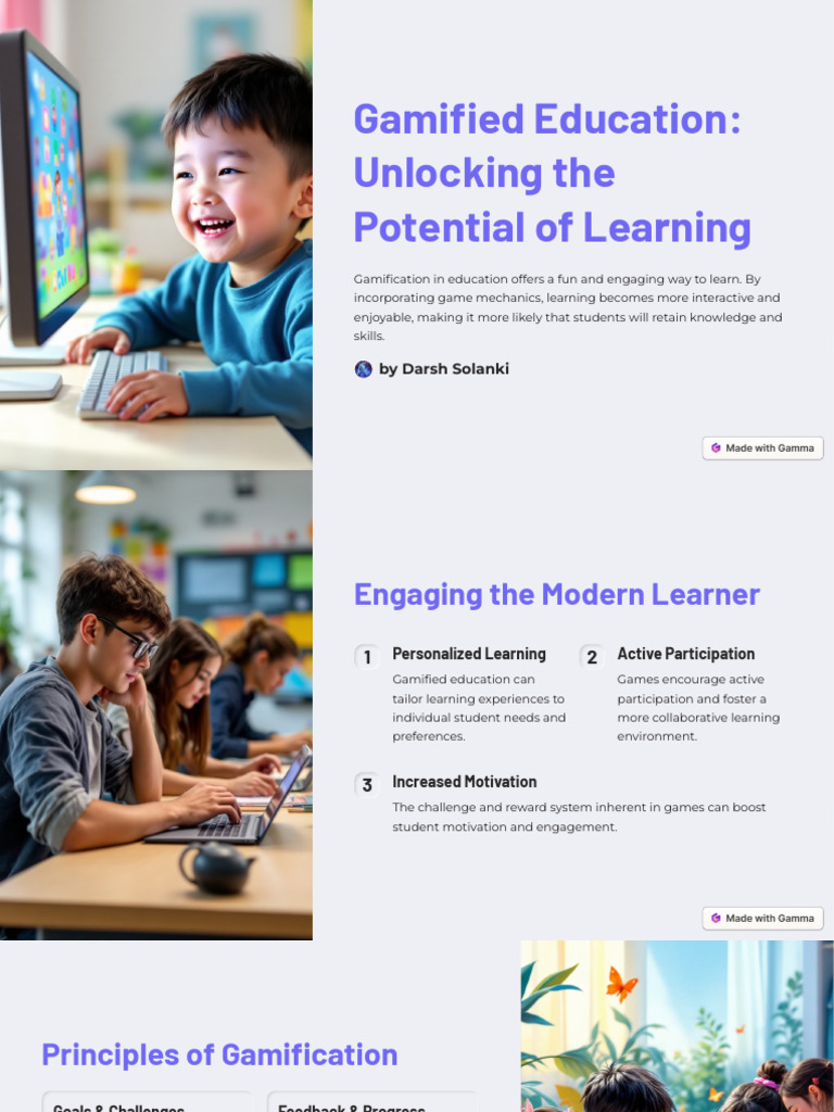 Gamified Education Unlocking The Potential of Learning | PDF | Learning ...