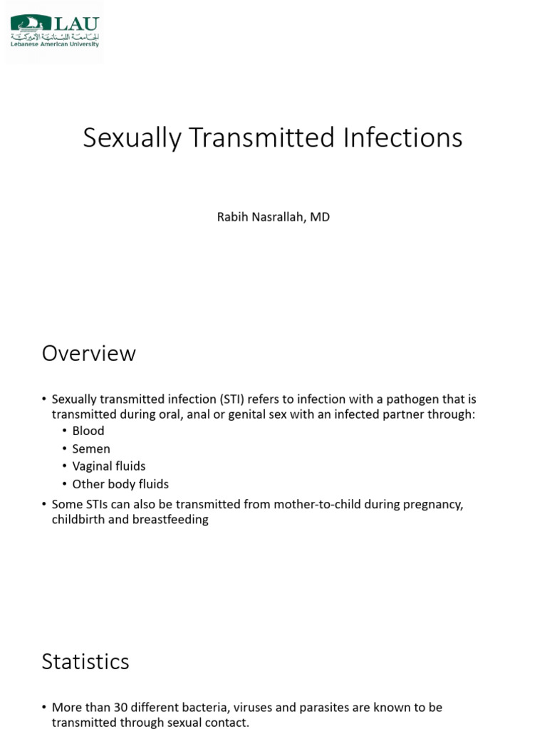 Understanding Sexually Transmitted Infections | PDF | Sexually ...
