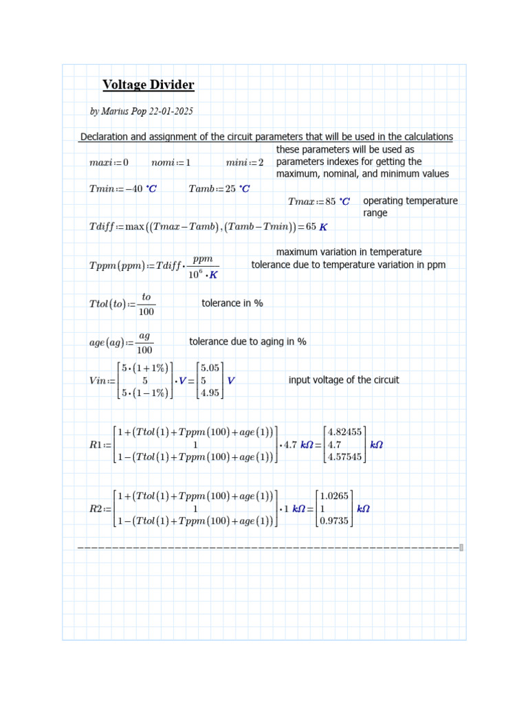 Example1 Voltage Divider | PDF | Computer Engineering | Electromagnetism