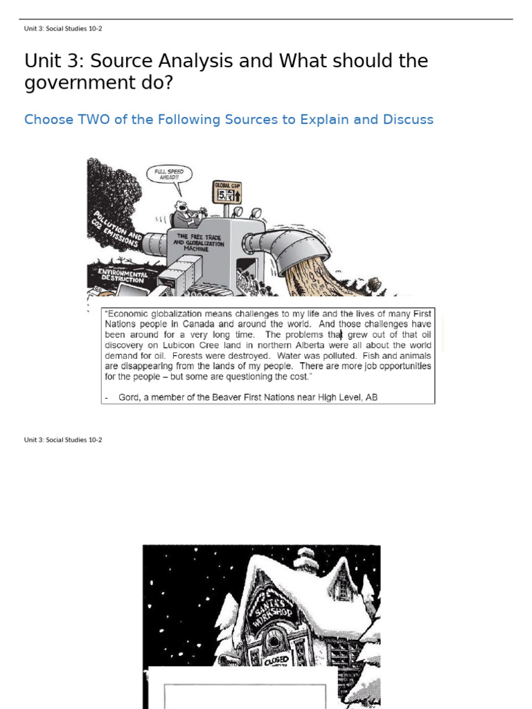 Unit 3 Source Analysis and Role of Government1 | PDF | Globalization ...