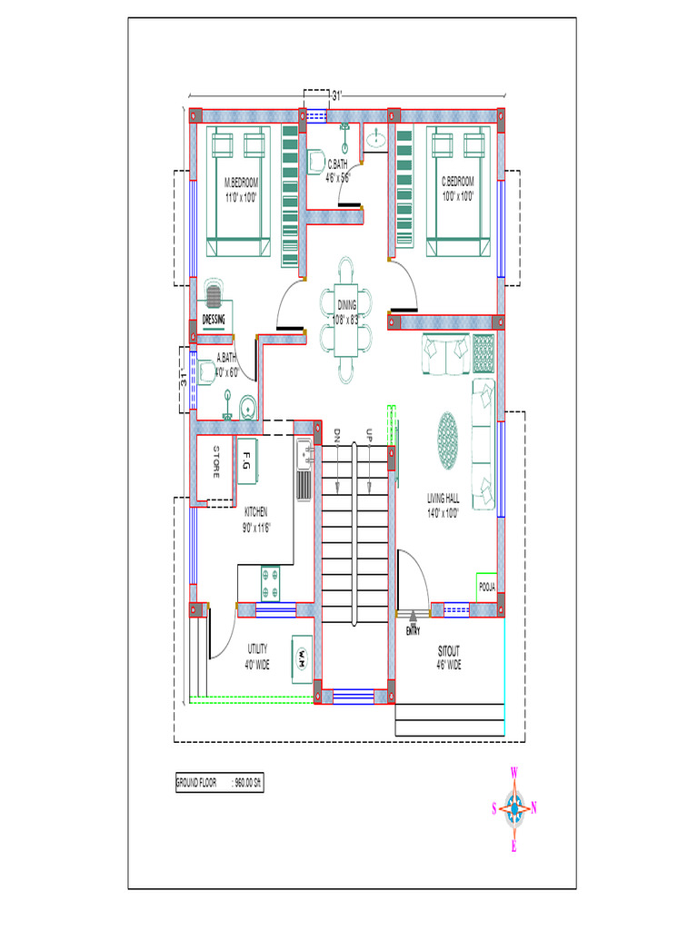 Guru Prasad residential building-Model | PDF