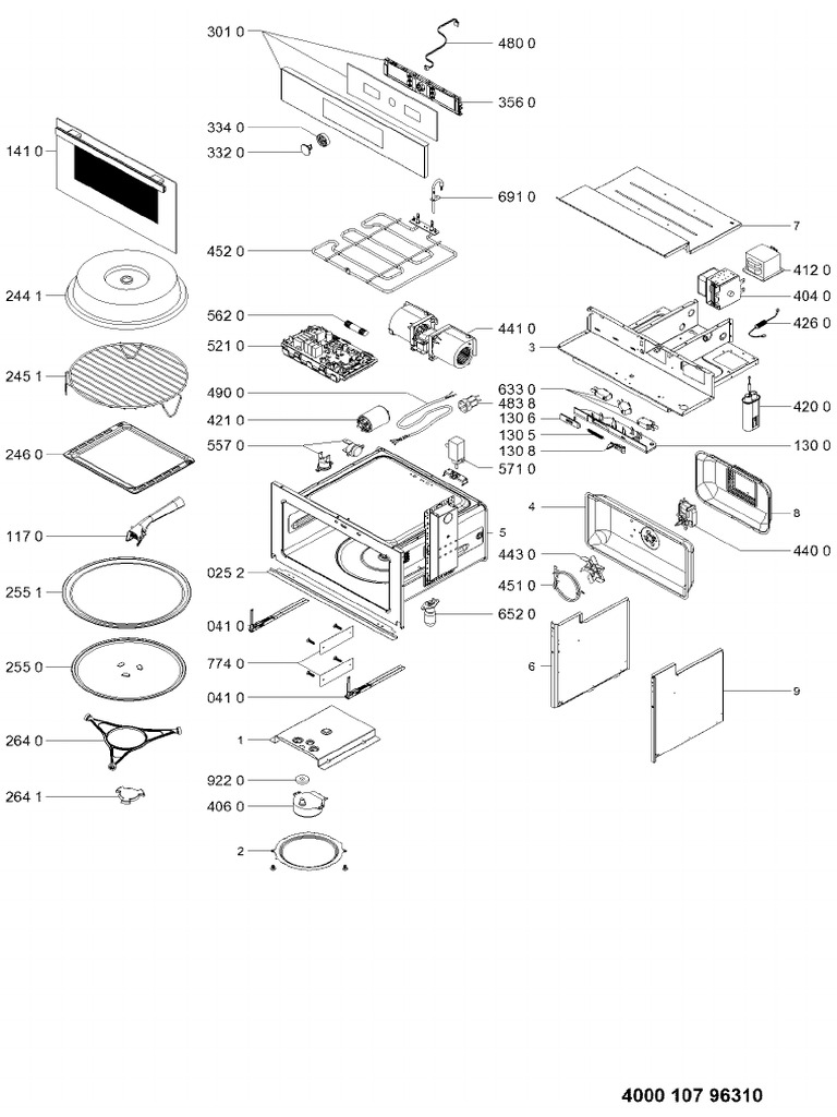 Exploded View of Whirlpool AMW505/IX Microwave | PDF