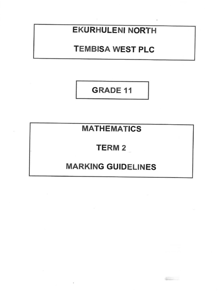 Grade 11 Memo | PDF