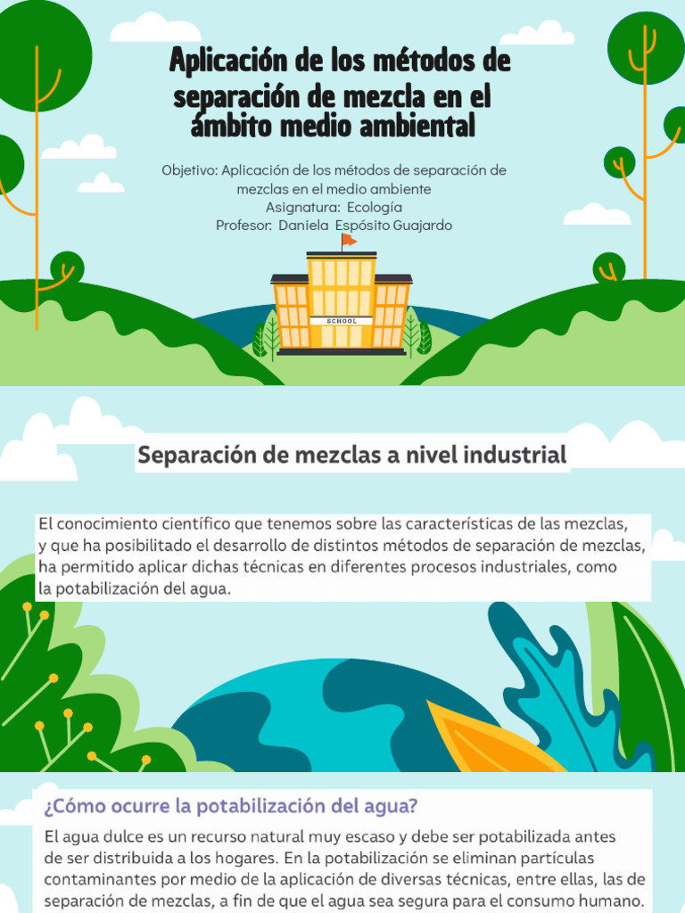 3 Aplicacion de Los Metodos de Separaci-N de Mezcla | PDF | Tratamiento de aguas residuales ...