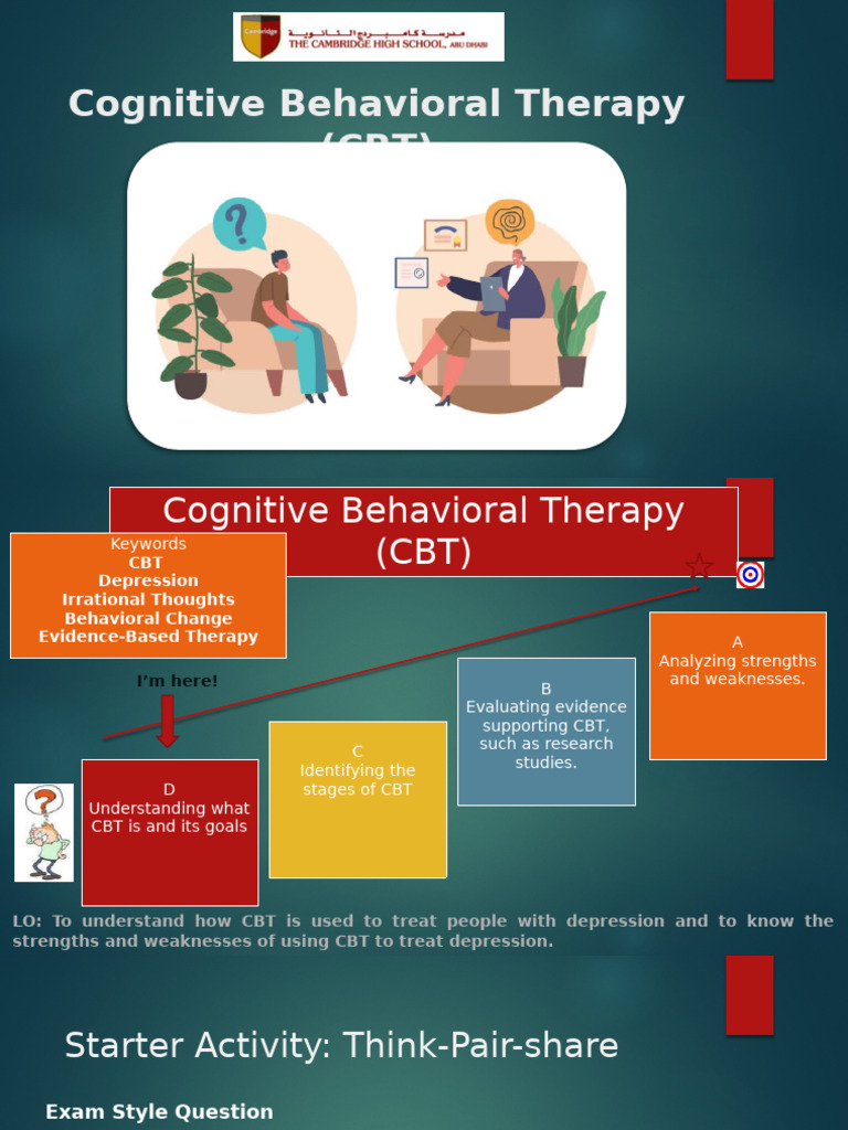 Understanding Cognitive Behavioral Therapy | PDF | Cognitive Behavioral ...